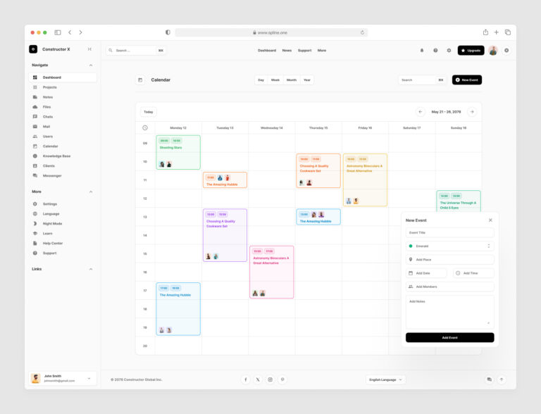 Home Dashboards for Figma – Constructor UI Kit for Figma Download